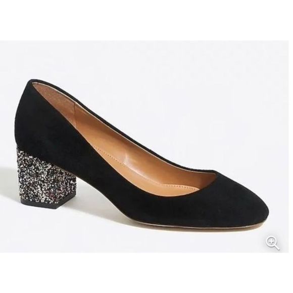 J. Crew | Shoes | Glitter Block Heels | Poshmark